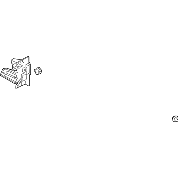 6400D586 - Genuine Mopar Bracket-Radiator Grille