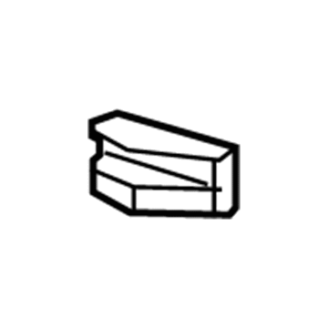 6400H067 - Genuine Mopar Cover-Front Bumper Grille