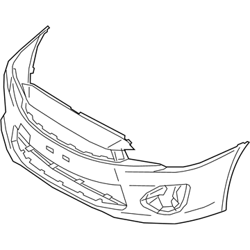 6400H438 - Genuine Mopar Front Bumper Fascia
