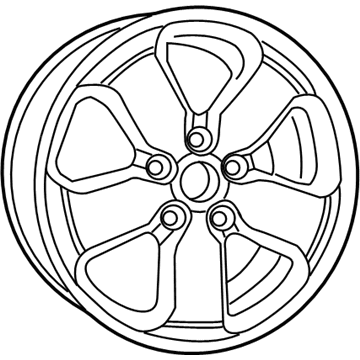 1HX65AAAAC - Genuine Mopar Aluminum Wheel