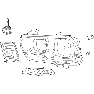 57010412AE - Genuine Mopar Headlamp