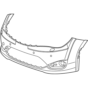 68602223AA - Genuine Mopar Front Fascia