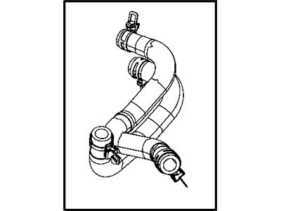 55111355AA - Genuine Mopar Hose-Heater Supply And Return