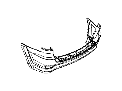 68157469AA - Genuine Mopar Rear Upper Bumper Cover