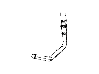 5058947AF - Genuine Mopar Radiator Outlet Hose