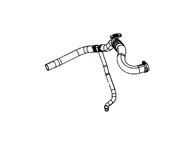 5058446AC - Genuine Mopar Hose-Radiator Inlet