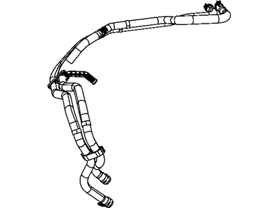 55037831AE - Genuine Mopar Heater Supply And Return Hose