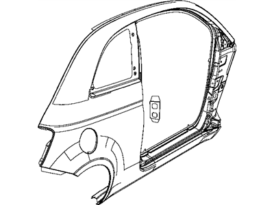 68071675AC - Genuine Mopar Panel-Body Side Aperture Outer
