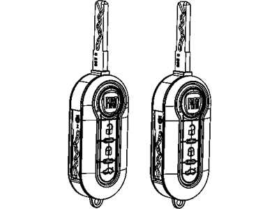68091228AA - Genuine Mopar Integrated Key Fob