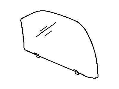 55277255AA - Genuine Mopar Front Door Glass