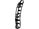 68064309AA - Genuine Mopar BRACKET-FRONT BUMPER SIDE