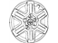 4726433AA - Genuine Mopar Wheel Cover