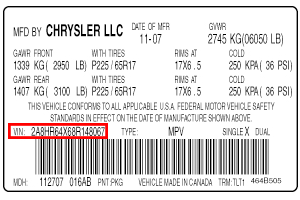 Mopar VIN - What is Mopar VIN and Locations of Mopar VIN?